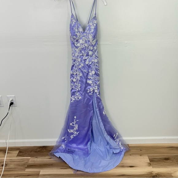 Prom Dress | Dresses | Elegant Lavender Floral Prom Dress | Poshmark
